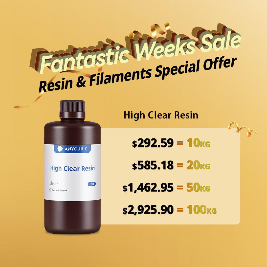 Multi Bottle Deals: Anycubic High Clear Resin for 3D Prints from 10kg ...